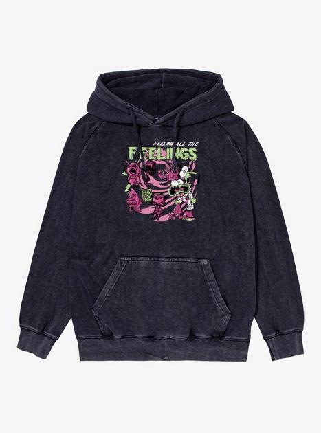 Disney Pixar Inside Out 2 Feeling All The Feelings Mineral Wash Hoodie ...