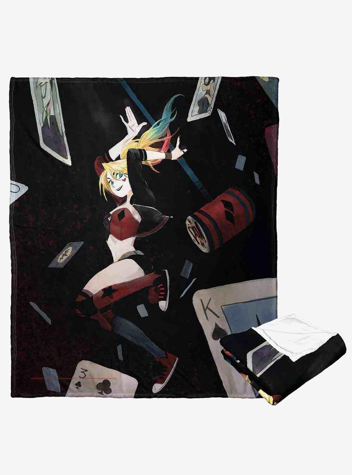 DC Comics Batman Fallen Cards Silk Touch Throw Blanket | BoxLunch