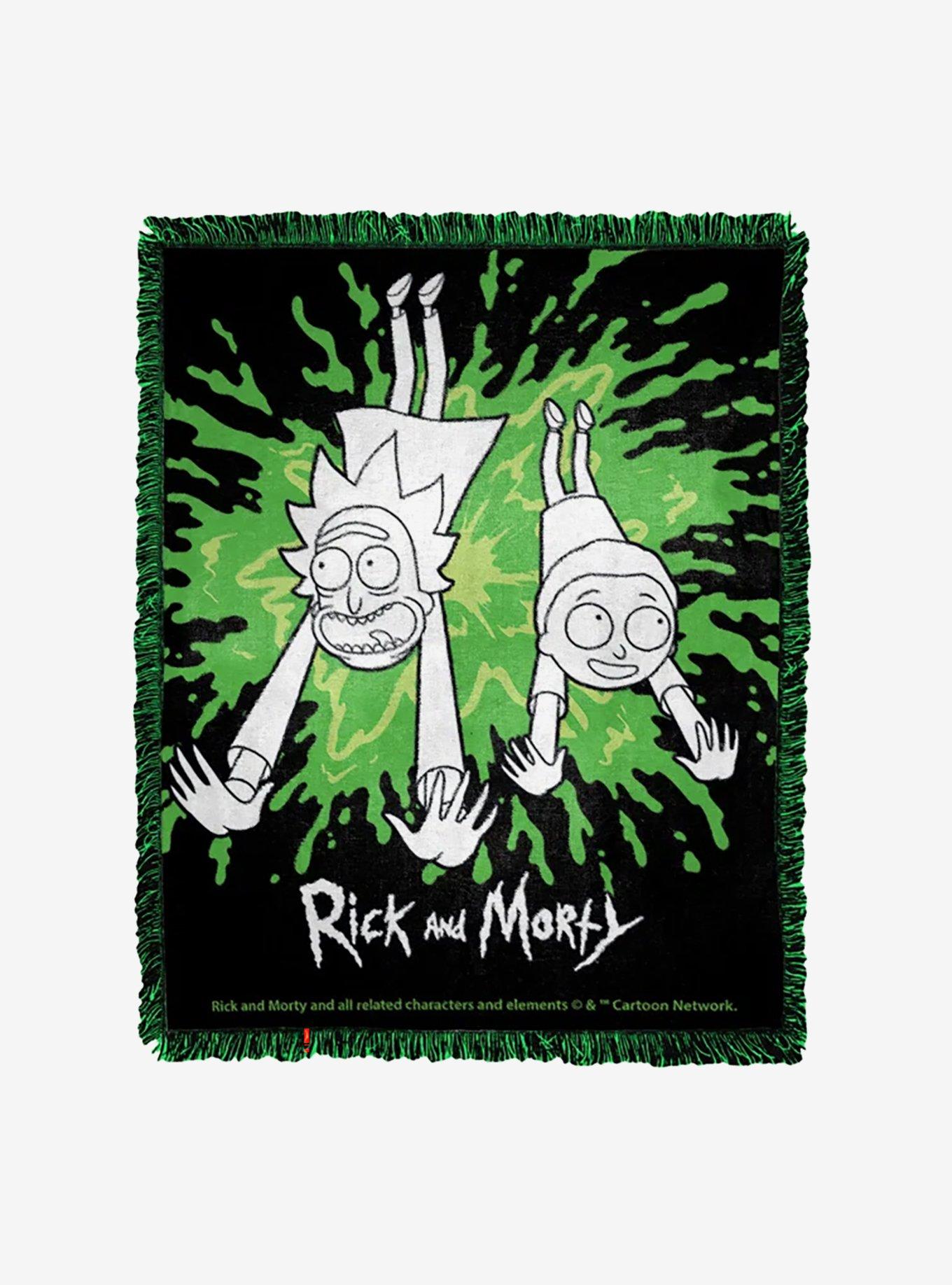 Rick and Morty Favorite Family Jacquard Throw Blanket | Hot Topic