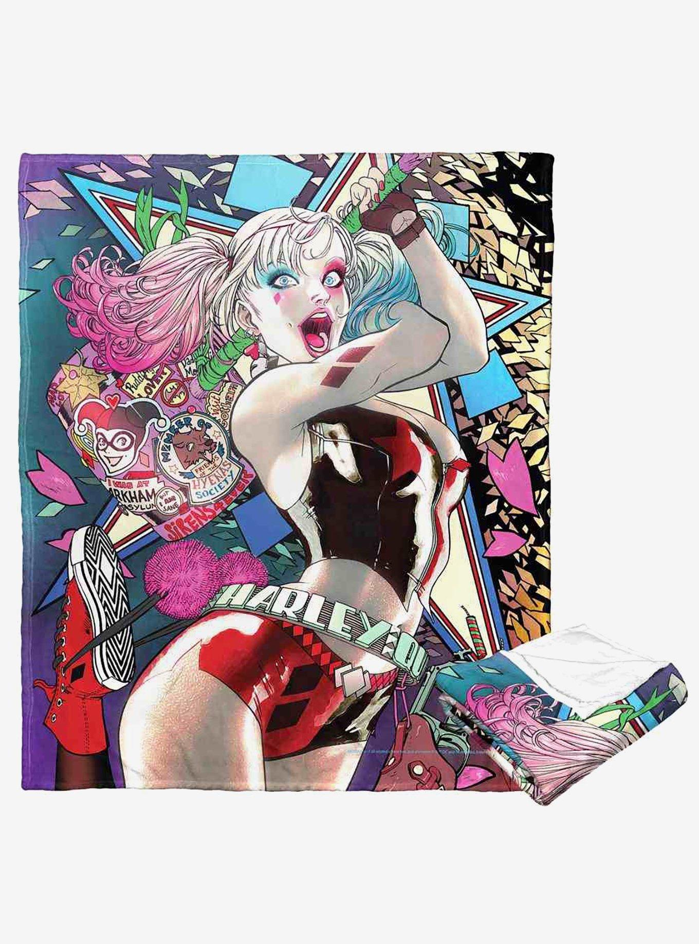 DC Comics Batman Harley Confetti Criminal Silk Touch Throw Blanket ...