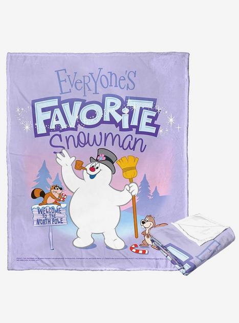 Frosty the Snowman Everyones Favorite Snowman Silk Touch Throw Blanket ...