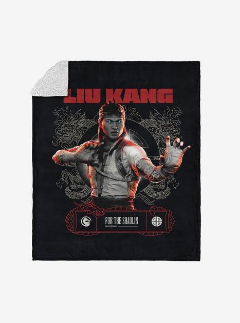 Mortal Kombat Liu Kang For The Shaolin Silk Touch Sherpa Throw Blanket ...