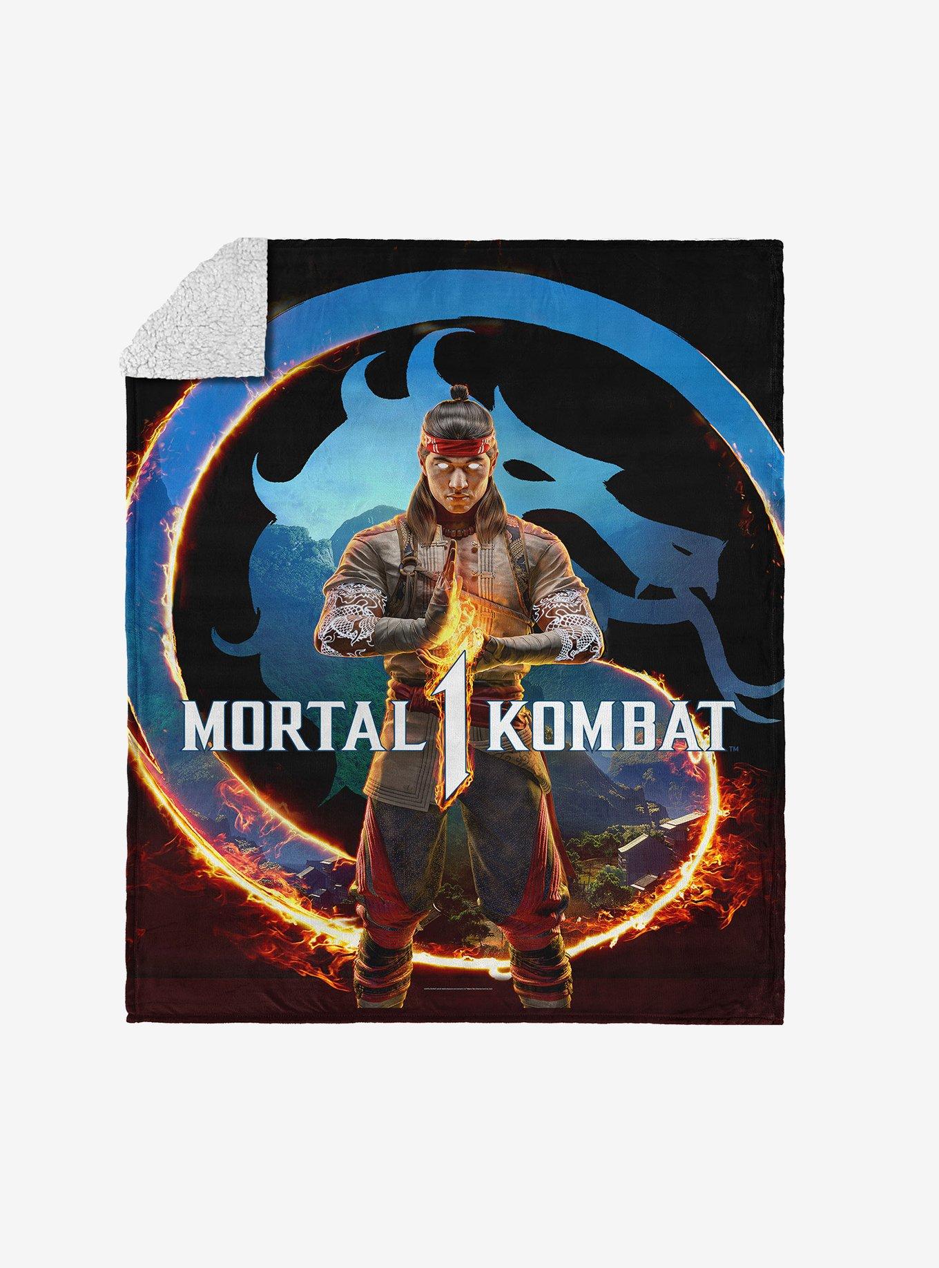 Mortal Kombat Liu Kang Zen Logo Silk Touch Sherpa Throw Blanket | Hot Topic