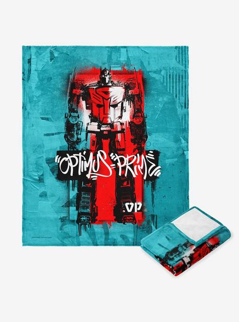 Transformers: Rise Of The Beasts Graffiti Optimus Silk Touch Throw ...