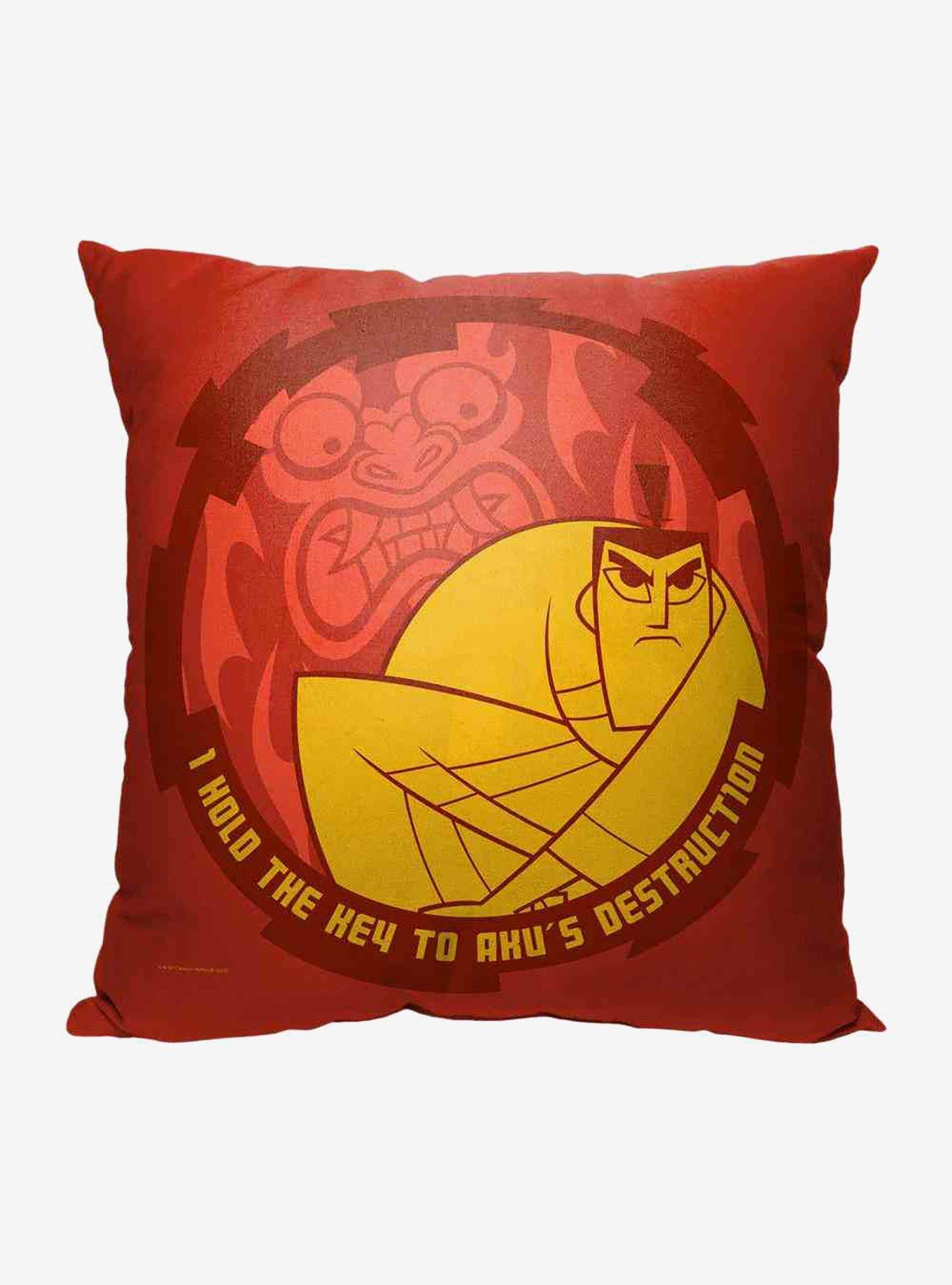 Samurai Jack Aku's Destruction Throw Pillow | Hot Topic