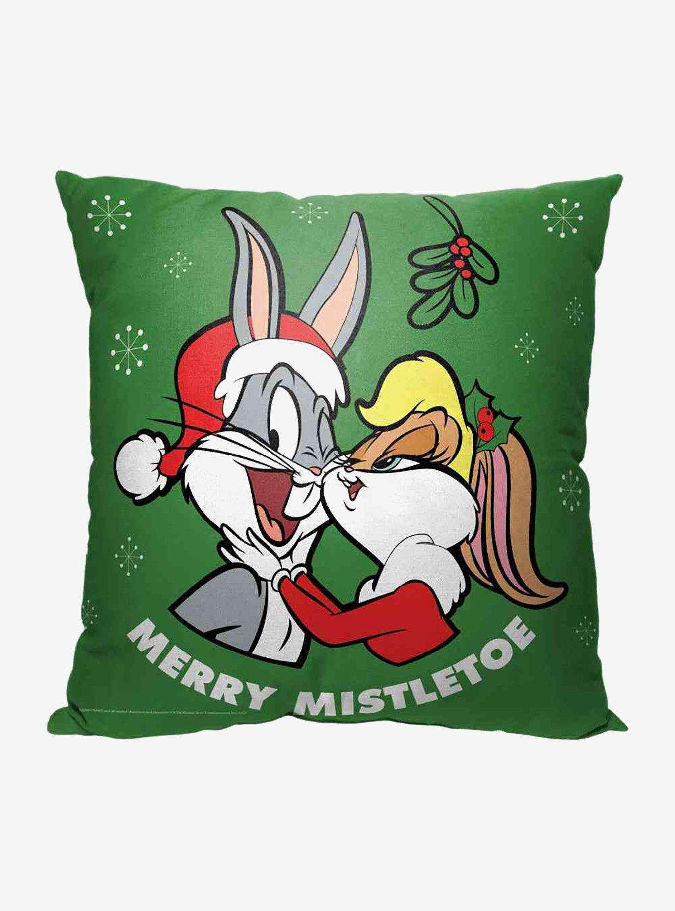 Looney Tunes Merry Mistletoe Throw Pillow | Hot Topic