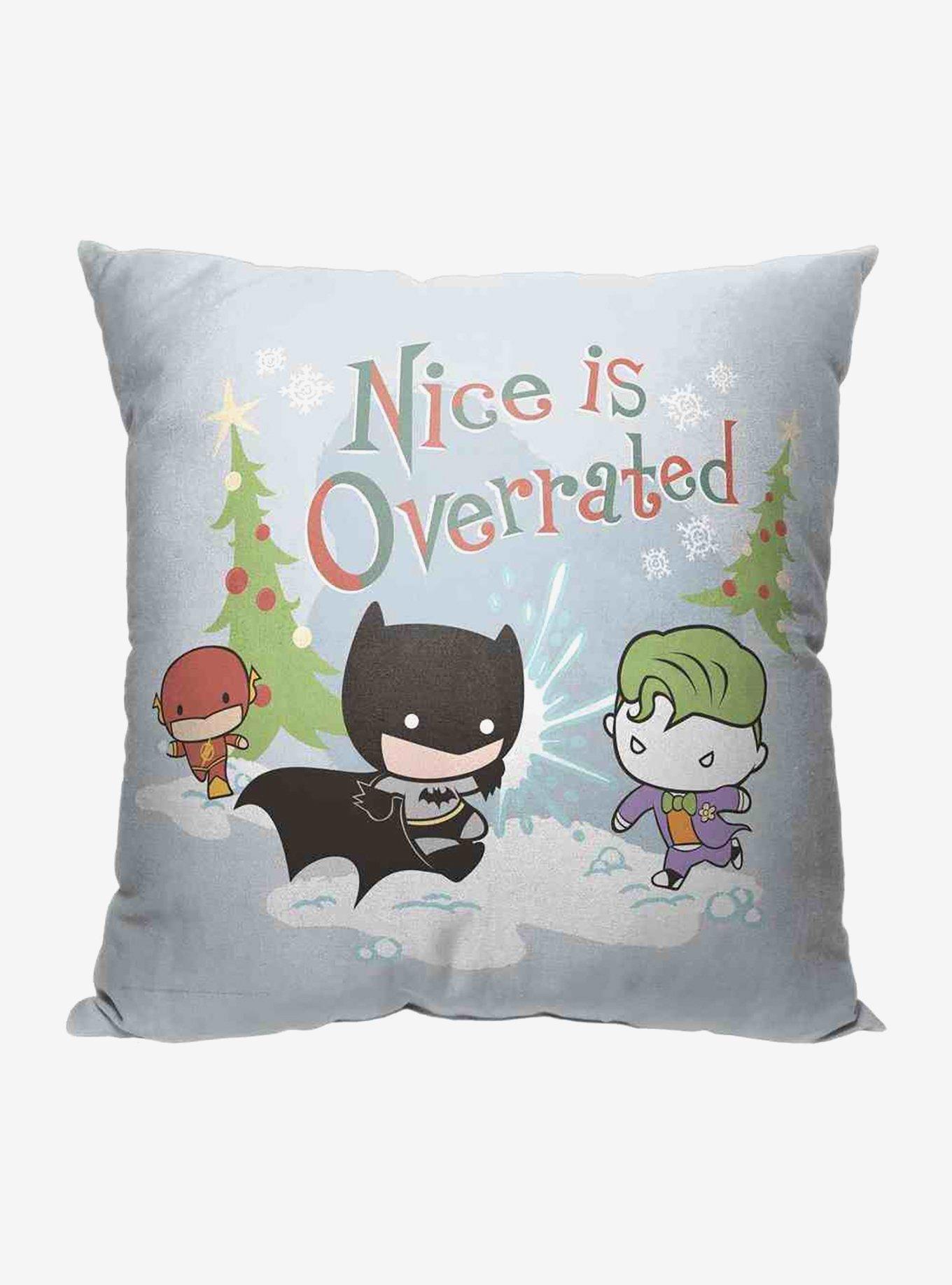 Justice League Nice Is Overrated Throw Pillow | Hot Topic