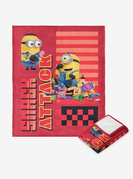 Despicable Me 4 Minion Snack Attack Cloud Throw Blanket | Hot Topic