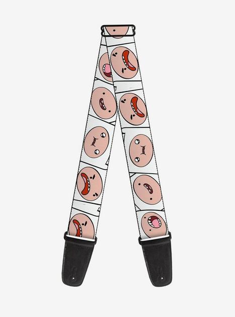 Adventure Time Finn Expression Blocks Guitar Strap | Hot Topic