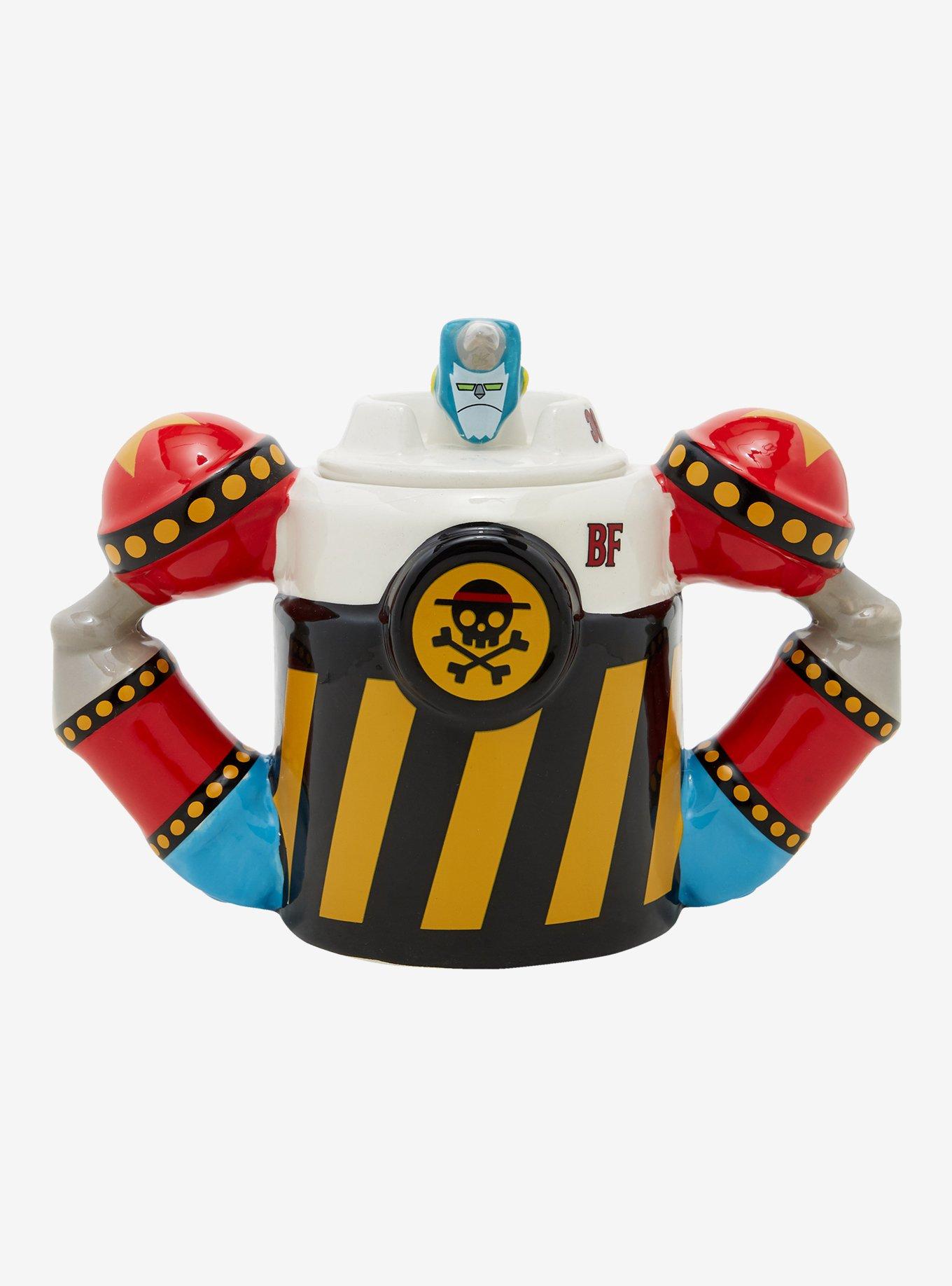 One Piece Iron Pirate General Franky Figural Mug With Lid | Hot Topic