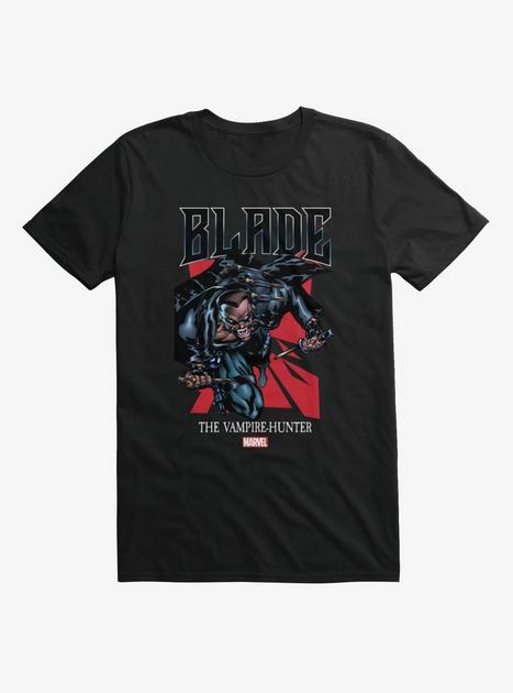 Marvel Comics Retro Blade Vampire Hunter Attack T-Shirt Hot Topic ...