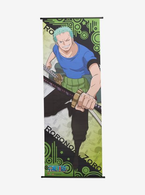 One Piece Zoro Jumbo Fabric Wall Scroll | Hot Topic