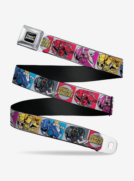 Mighty Morphin Power Rangers Zord and Icon Blocks and Logo Seatbelt ...