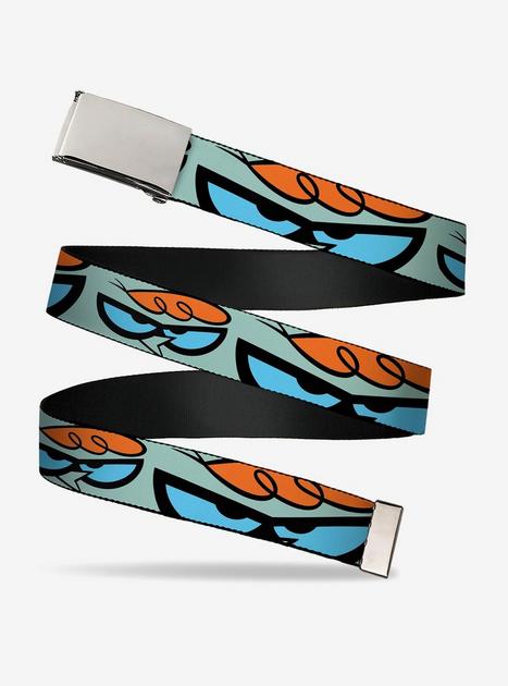 Dexter's Laboratory Dexter Face Close Up Clamp Buckle Belt | Hot Topic