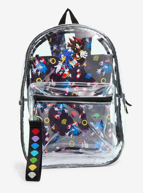 Sonic The Hedgehog Sonic & Shadow Clear Backpack | Hot Topic