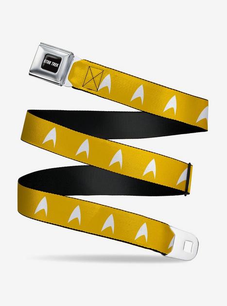 Star Trek Starfleet Insignia Golden Seatbelt Buckle Belt | BoxLunch