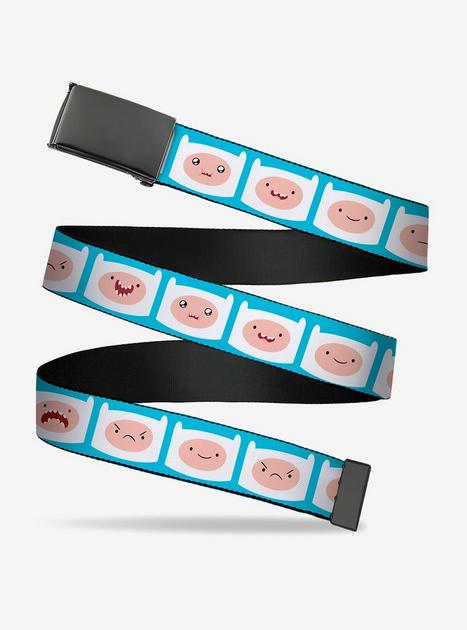 Adventure Time Finn Expressions Clamp Buckle Belt | BoxLunch