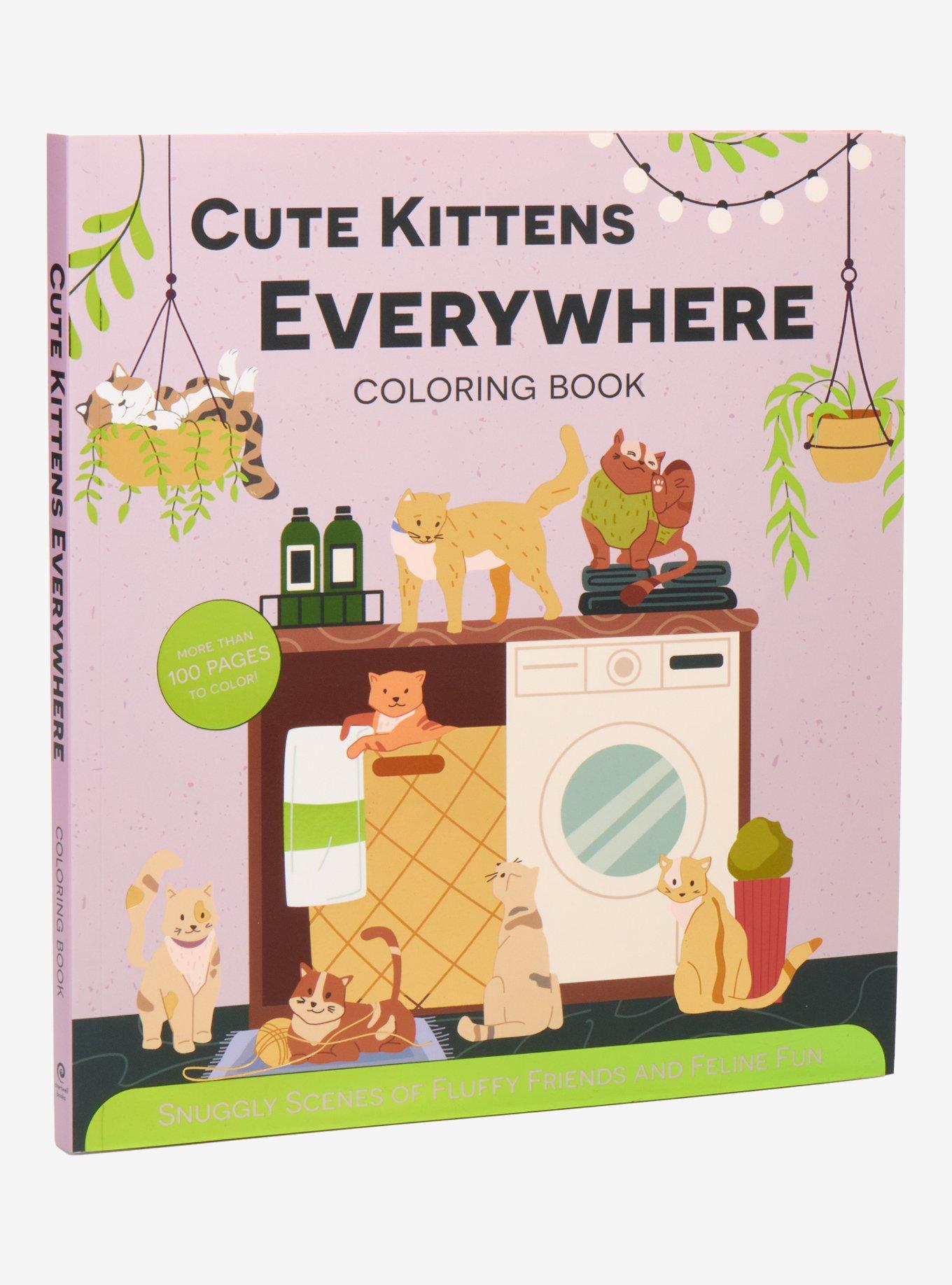 Cute Kitten Everywhere Coloring Book | Hot Topic
