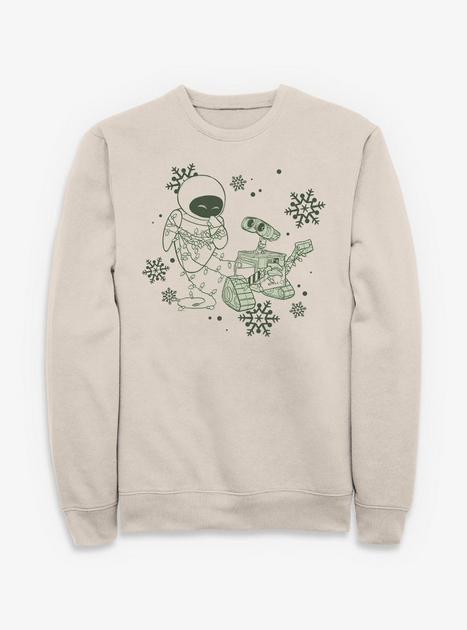 Disney Pixar Wall-E and Eve Snowflake Sweeties Sweatshirt - BEIGETAN ...
