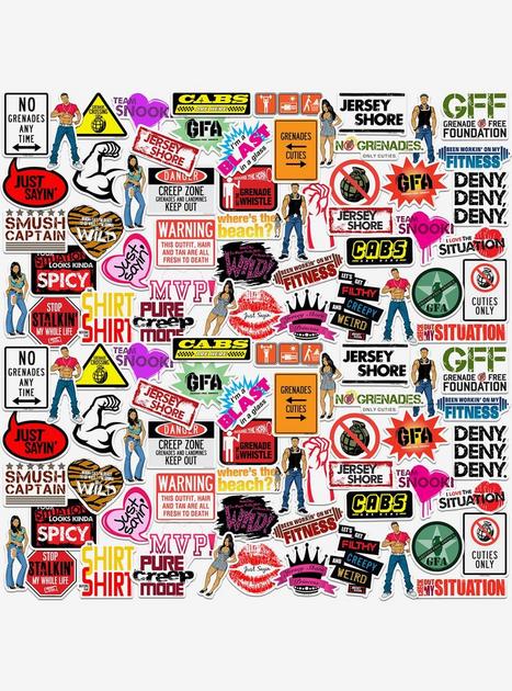 Jersey Shore Variety Miscellaneous 100ct Sticker Pack | Hot Topic