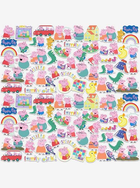 Peppa Pig New Family Miscellaneous 100ct Sticker Pack | BoxLunch
