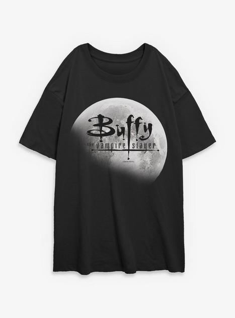 Buffy The Vampire Slayer Buffy Moon Girls Oversized T-Shirt - BLACK ...