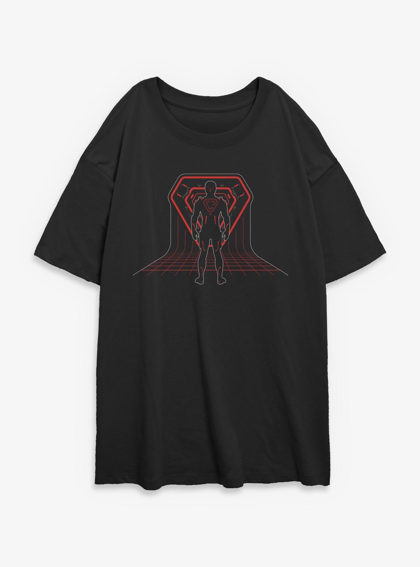 Disney Tron: Ares Tron Ares Girls Oversized T-Shirt - BLACK | Hot Topic