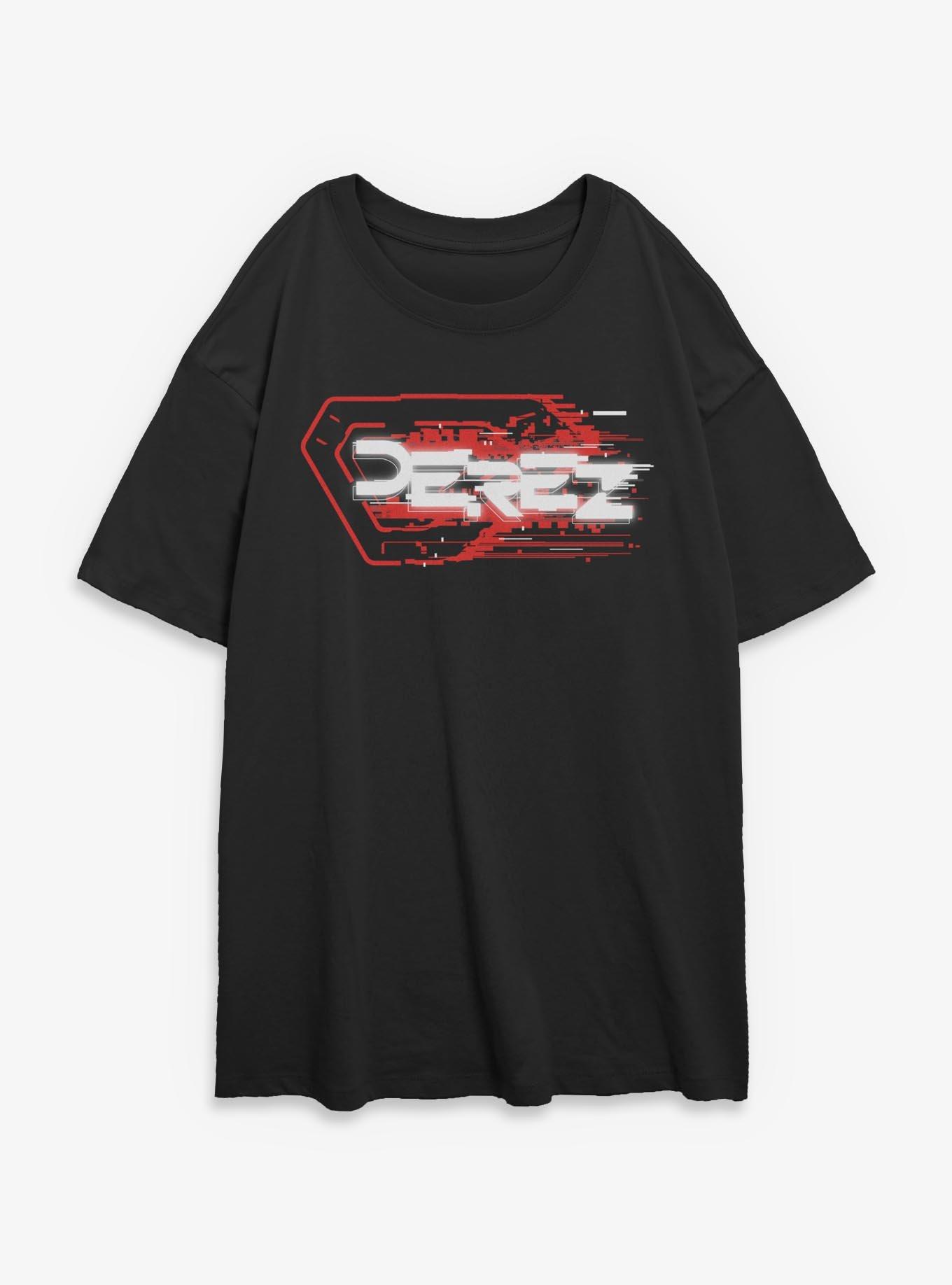 Disney Tron: Ares Derez Girls Oversized T-Shirt - BLACK | Hot Topic
