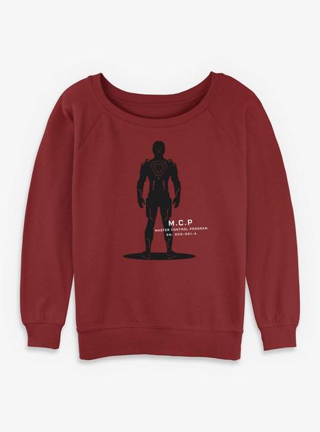 Disney Tron: Ares Master Control Program Girls Slouchy Sweatshirt - RED ...