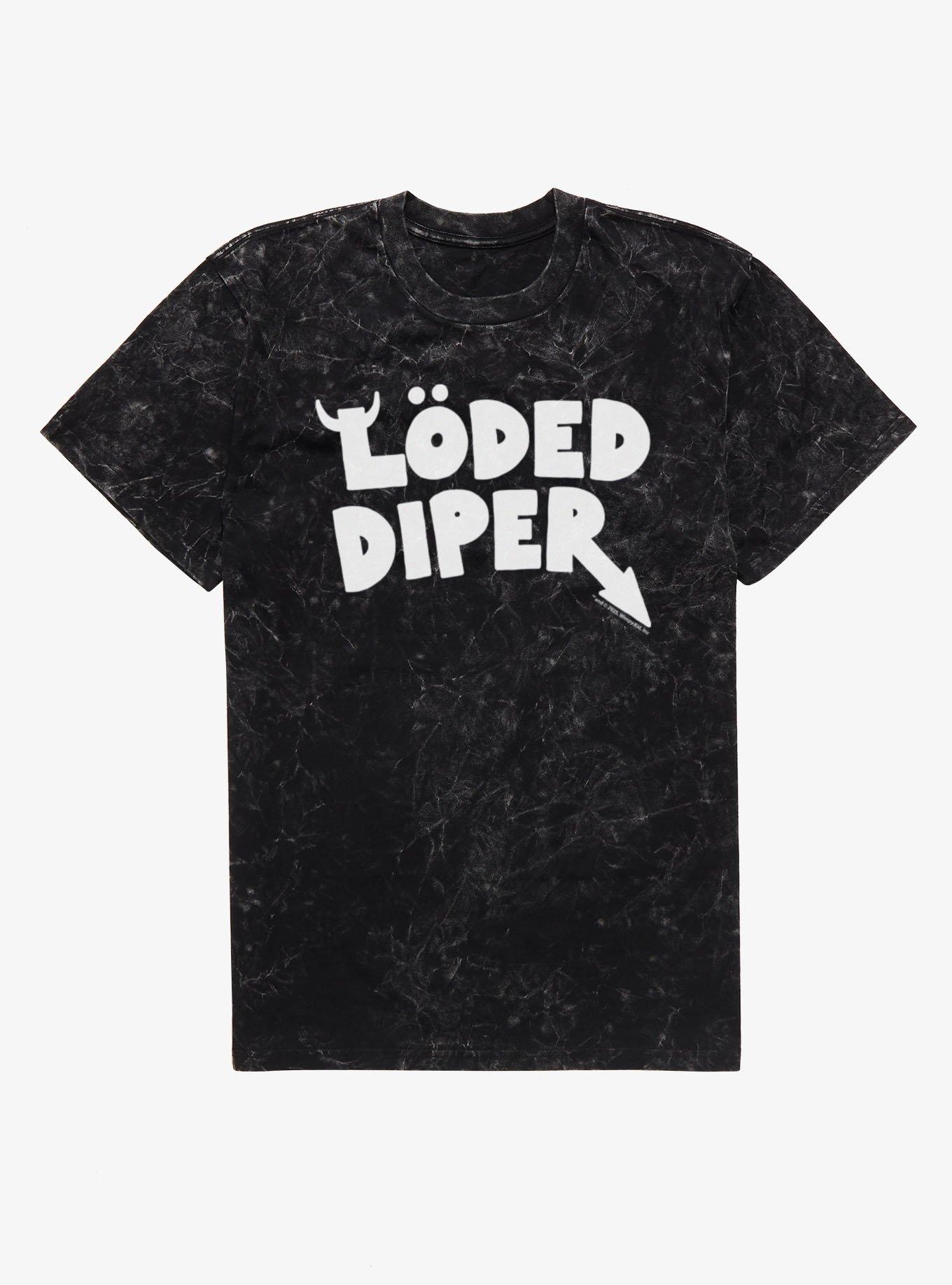 Diary Of A Wimpy Kid Loded Diper (Loaded Diaper) T-Shirt - BLACK | Hot ...