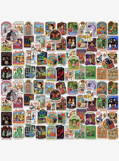 Steven Rhodes Variety Humor Miscellaneous 100ct Sticker Pack | Hot Topic