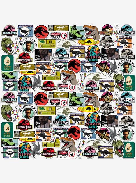 Jurassic Park Variety Miscellaneous 100ct Sticker Pack | Hot Topic