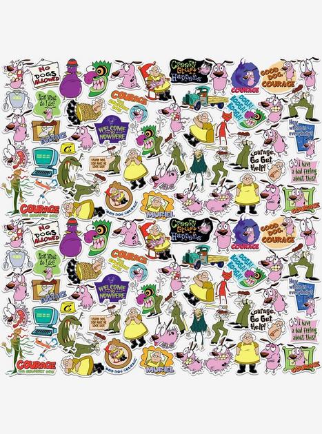 Courage The Cowardly Dog Miscellaneous 100ct Sticker Pack | Hot Topic