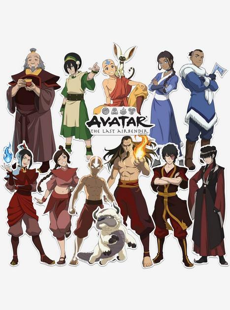 Avatar: The Last Airbender Characters Miscellaneous 100ct Sticker Pack ...