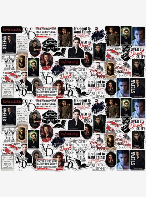 Vampire Diaries Stefan Miscellaneous 100ct Sticker Pack | BoxLunch