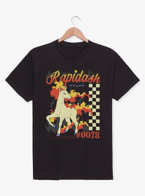 Pokemon Rapidash Racing T-Shirt - BLACK | BoxLunch