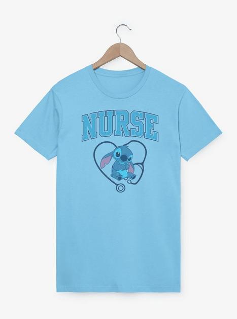 Disney Lilo & Stitch Nurse Stitch T-Shirt - BLUE | BoxLunch