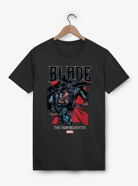 Marvel Comics Retro Blade Vampire Hunter Attack T-Shirt BoxLunch ...