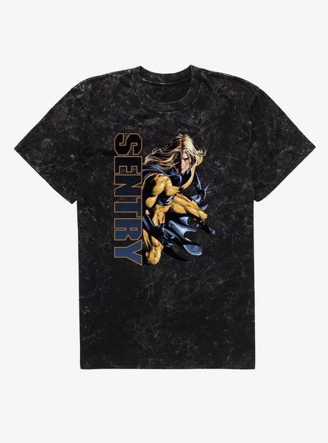 Marvel Thunderbolts* Retro Sentry Mineral Wash T-Shirt - BLACK | BoxLunch