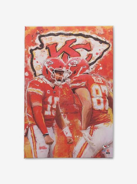 NFL Kansas City Chiefs Patrick Mahomes & Travis Kelce Painterly ...