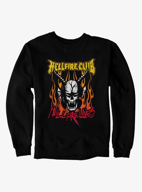 Stranger Things Hellfire Club Lives Flames Sweatshirt | BoxLunch
