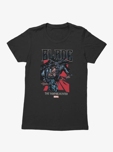 Marvel Comics Retro Blade Vampire Hunter Attack Womens T-Shirt BoxLunch ...