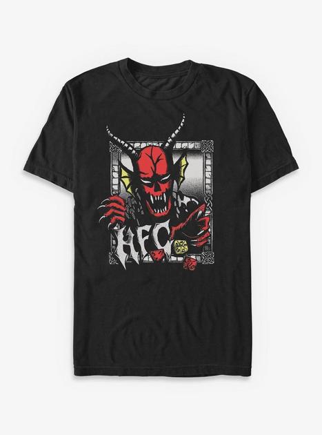 Stranger Things Hellfire Club Demon Dice Roll T-Shirt - BLACK | Hot Topic
