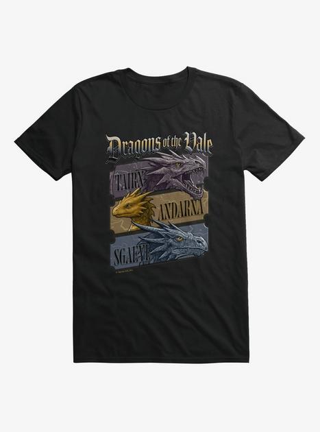 Fourth Wing The Empyrean Dragons Of The Vale Placards T-Shirt | Hot Topic
