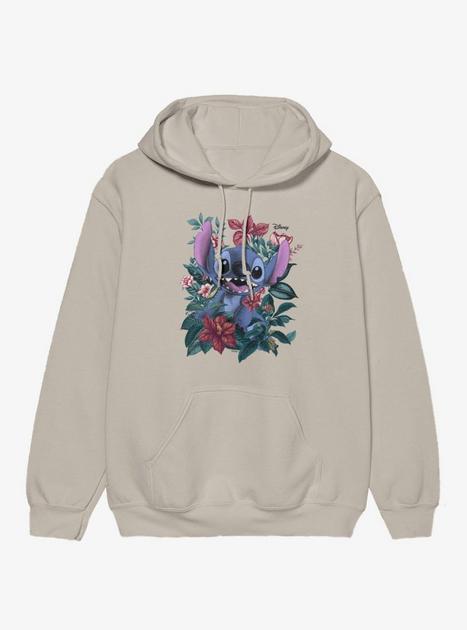 Disney Lilo and Stitch Stitch In Garland Of Flowers Hoodie | BoxLunch