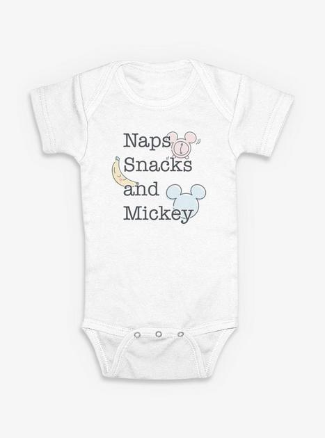 Disney Mickey Mouse Nap Snack and Mickey Infant Bodysuit - WHITE | BoxLunch