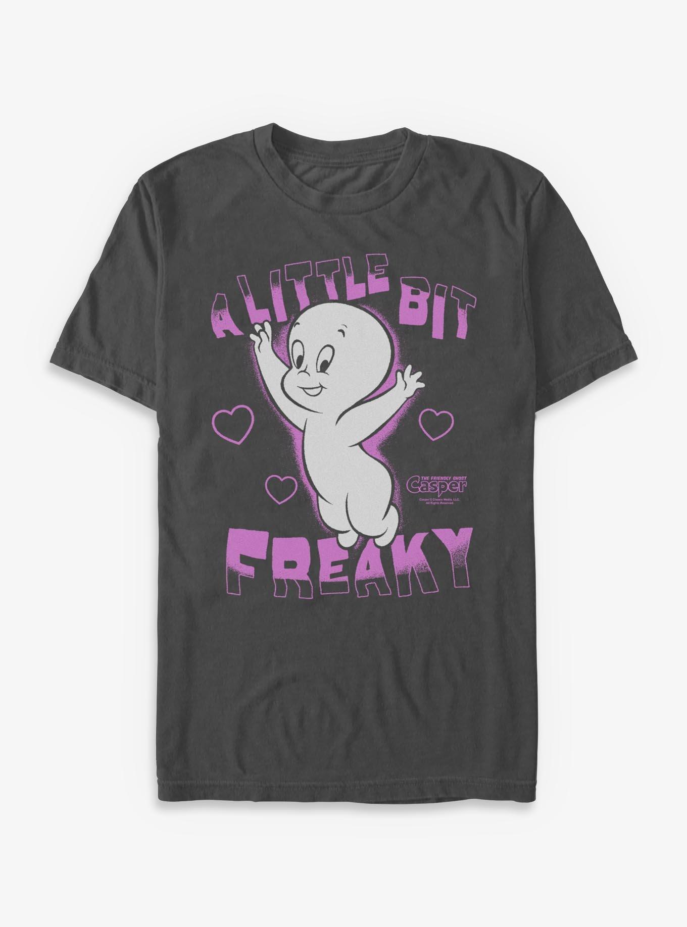 Casper The Friendly Ghost A Little Bit Freaky T-Shirt - GREY | Hot Topic