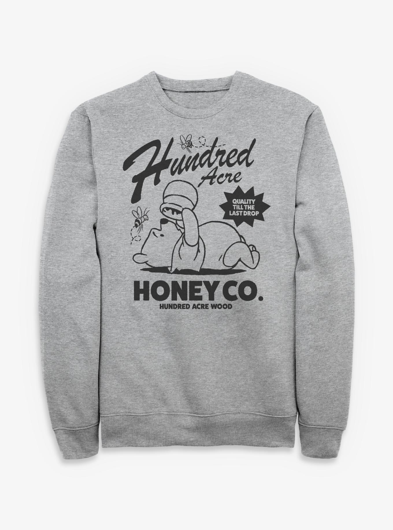 Disney Winnie The Pooh Hundred Acre Honey Co. Sweatshirt - GREY | Hot Topic
