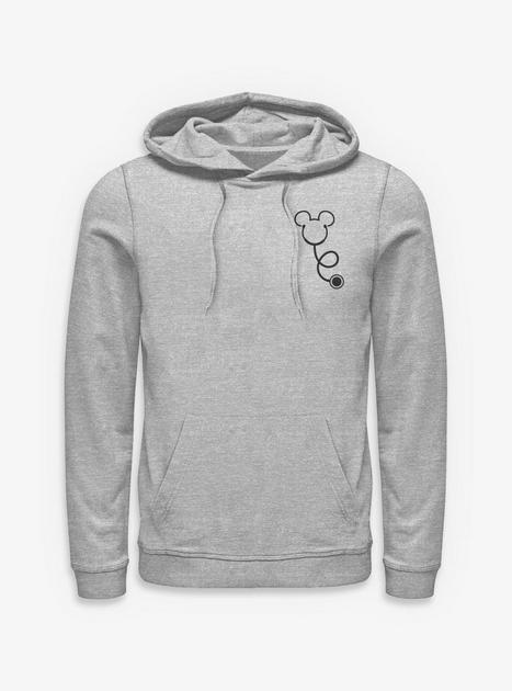 Disney Mickey Mouse Stethoscope Hoodie - GREY | Hot Topic