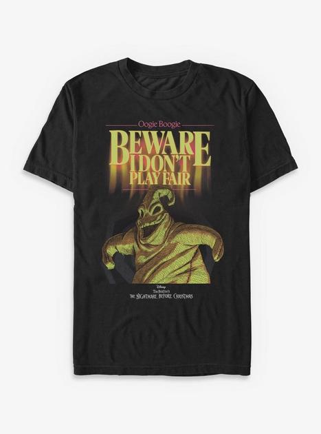 Disney The Nightmare Before Christmas Oogie Boogie Beware T-Shirt ...